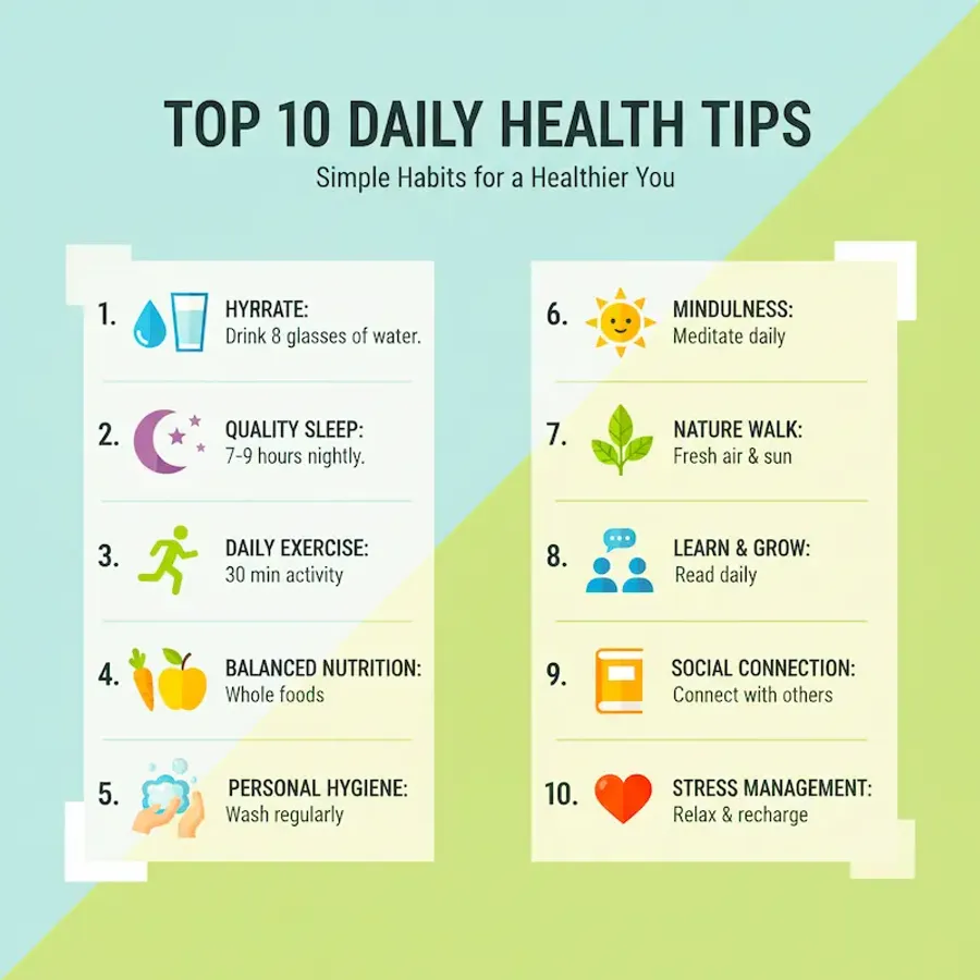 10 Daily Habits for a Healthy and Balanced Lifestyle