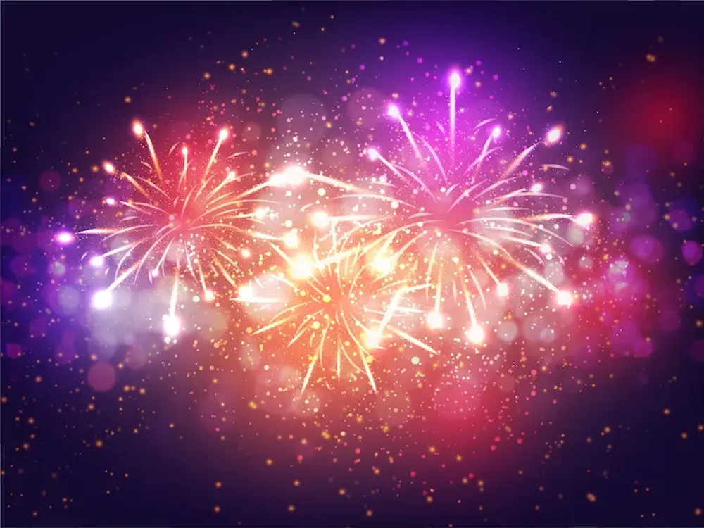 firecrackers exploding