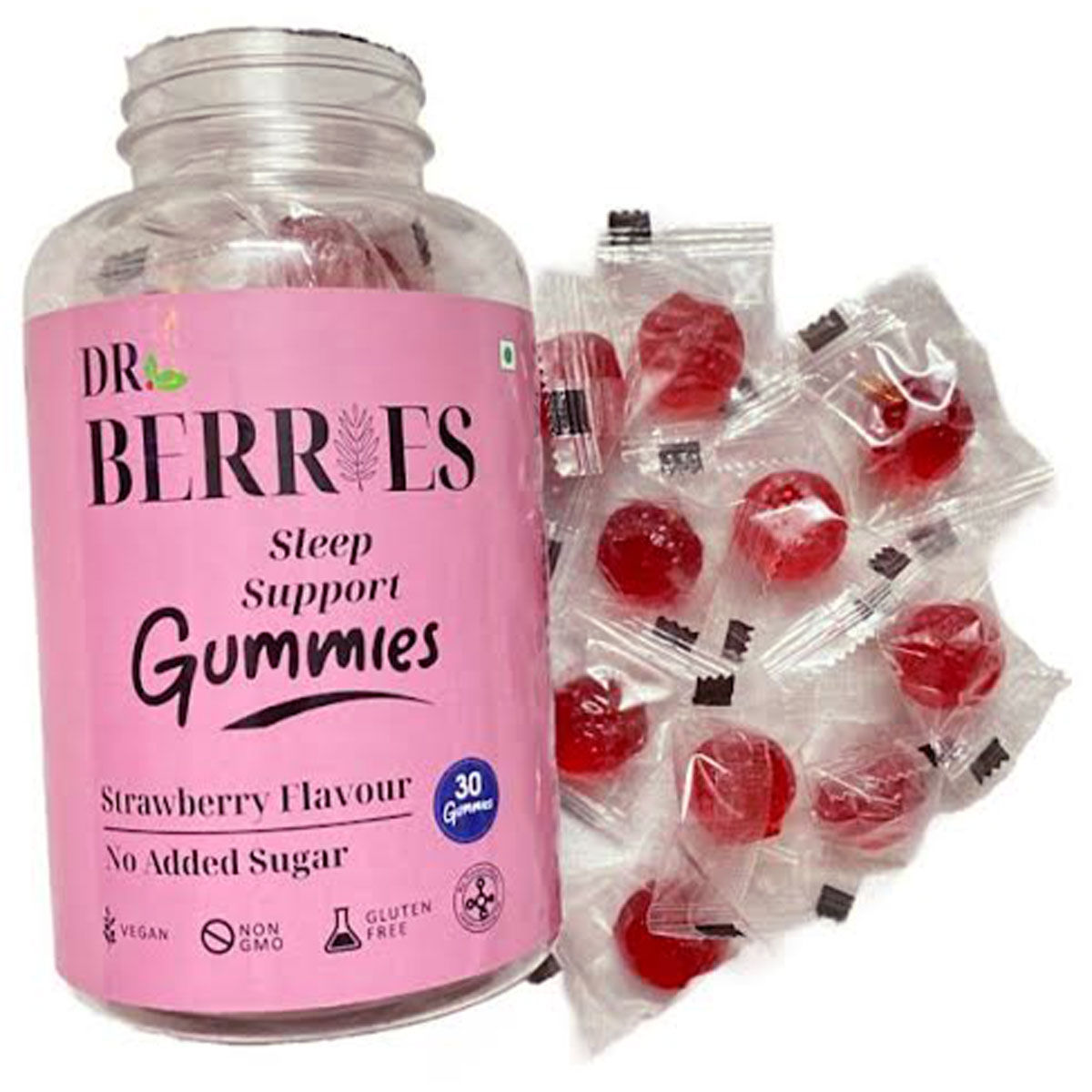 Buy DR Berries Sleep Support Strawbwrry Gummies 30's | 19 Minutes ...