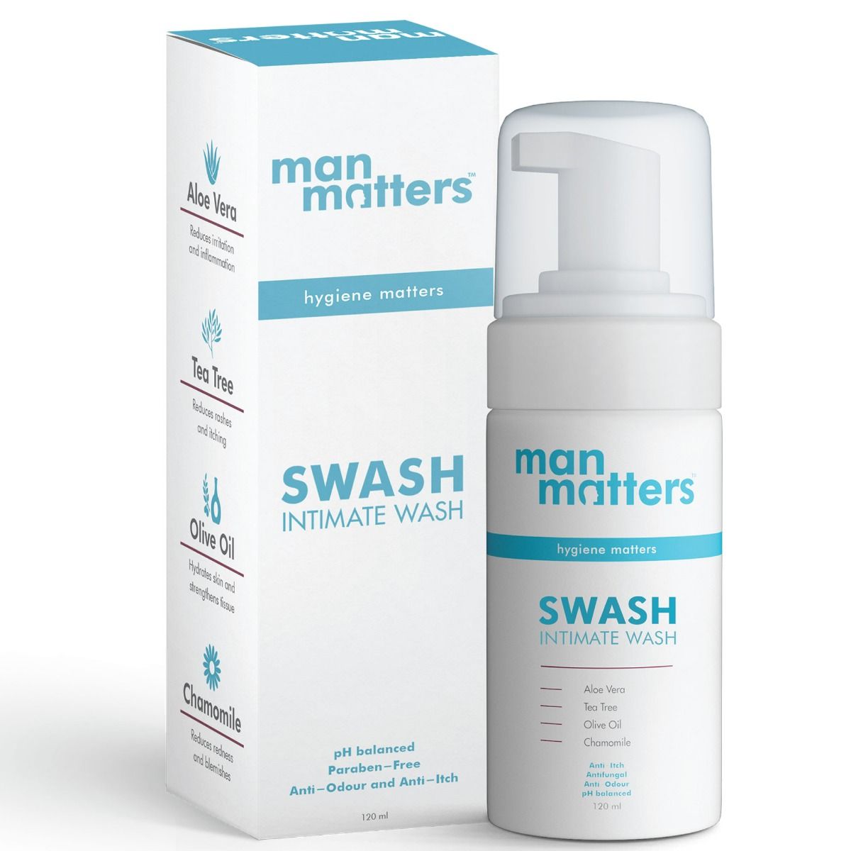 Man Matters Swash Intimate Wash, 120 ml Price, Uses, Side Effects ...