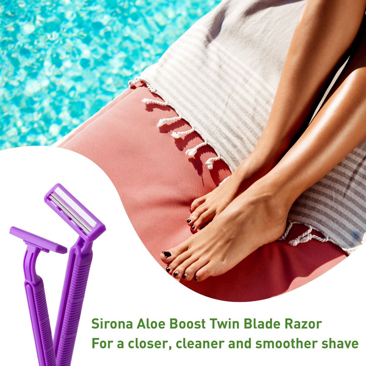 Sirona Aloe-Boost Disposable Twin Blade Razor For Women, 1 Count Price ...
