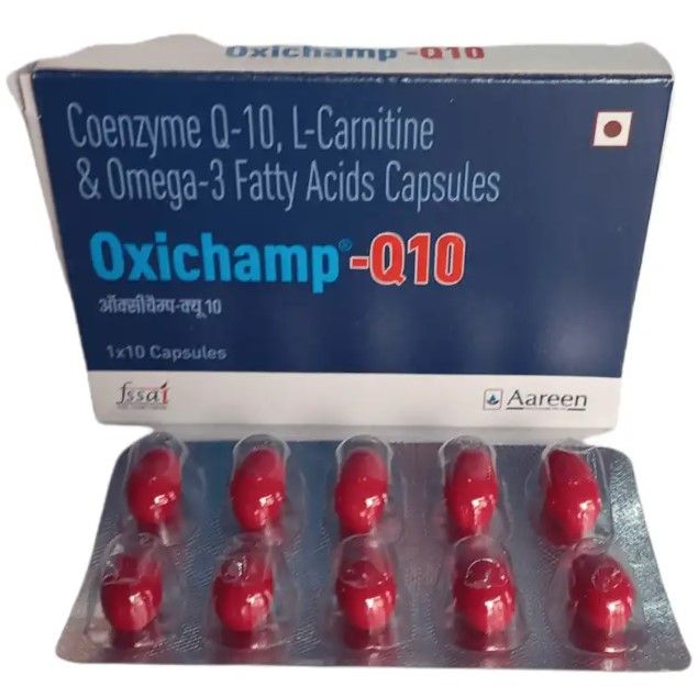 Oxichamp-Q10 Softgel Capsule | Uses, Benefits, Price | Apollo Pharmacy
