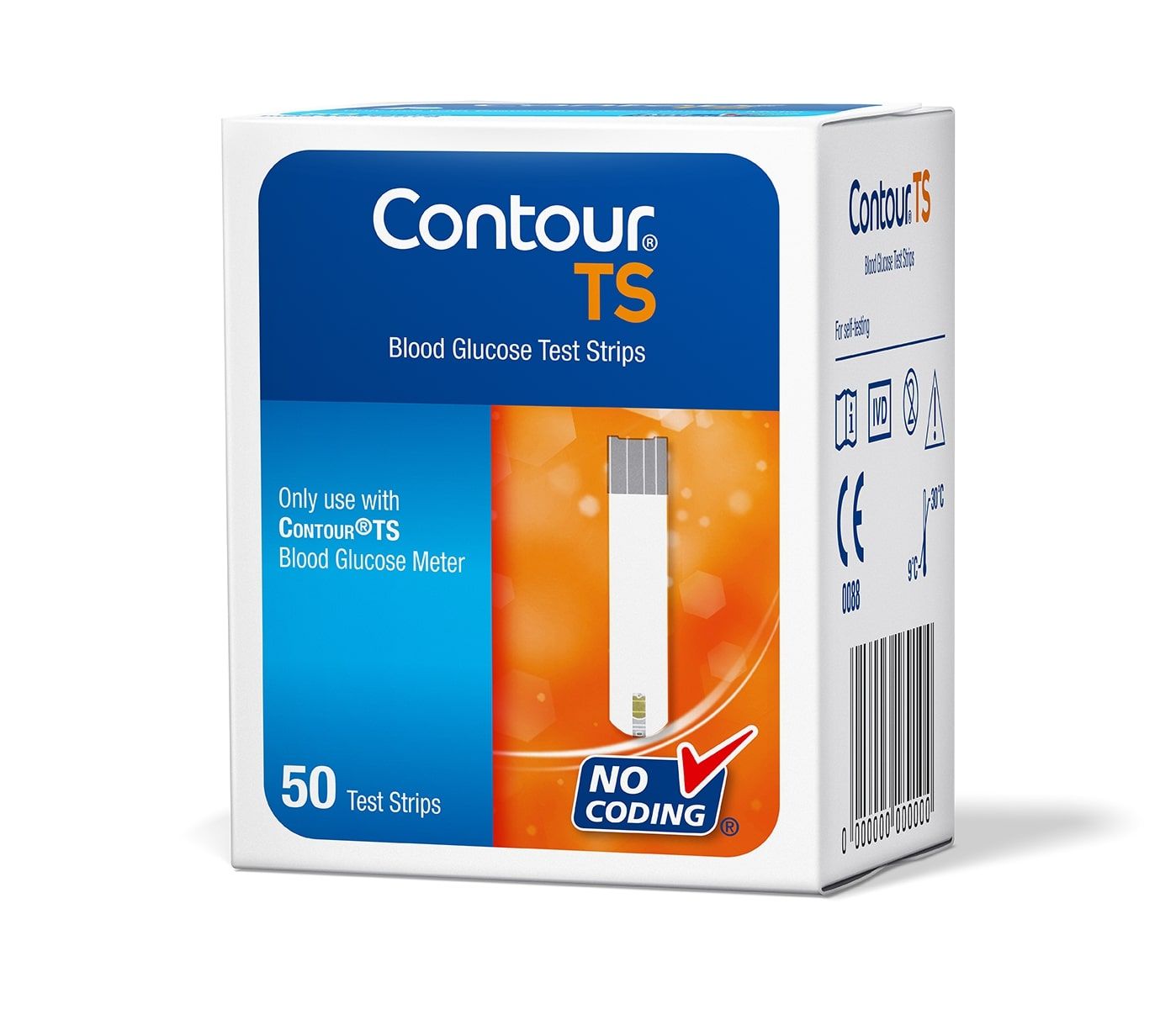 Contour TS Blood Glucose Test Strips, 50 Count Price, Uses, Side ...
