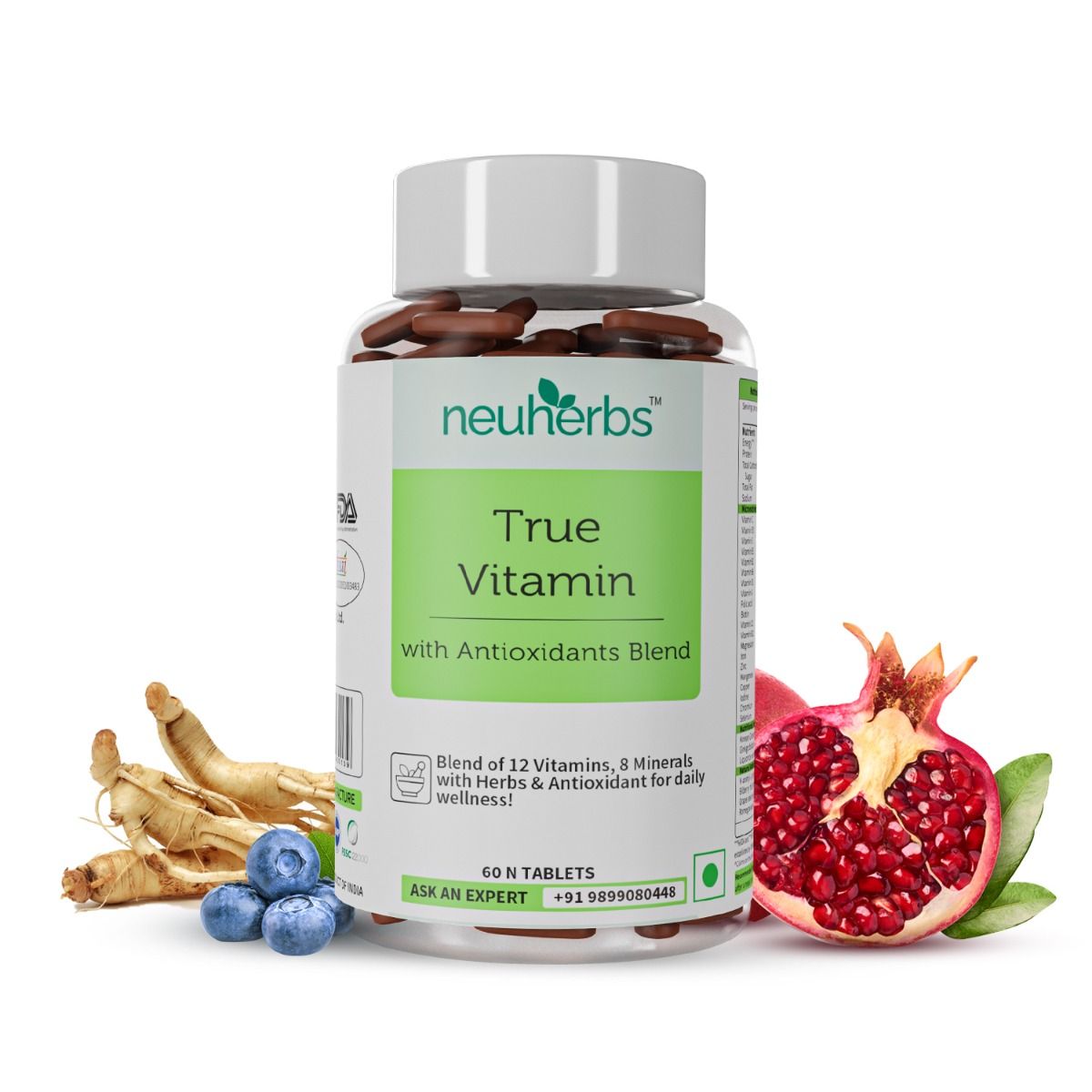 Neuherbs True Vitamins with Antioxidants Blend, 60 Tablets Price, Uses ...