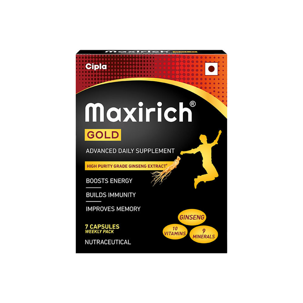 Maxirich Gold, 7 Capsules Price, Uses, Side Effects, Composition ...