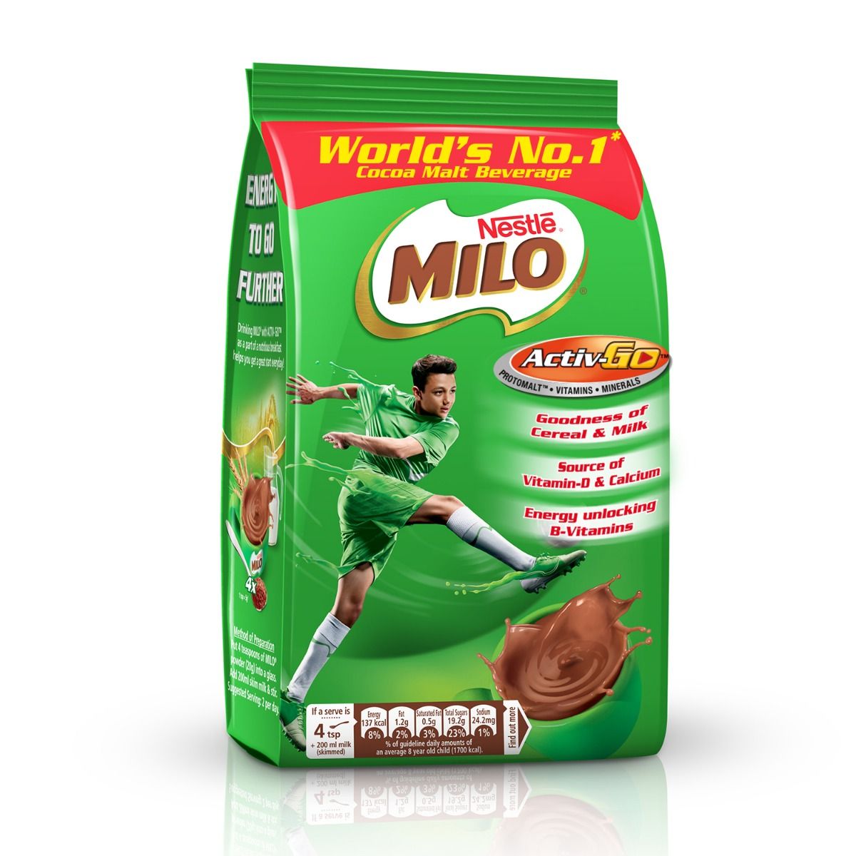 Nestle Milo Activ-Go Health Drink Powder, 400 gm Refill Pack Price ...