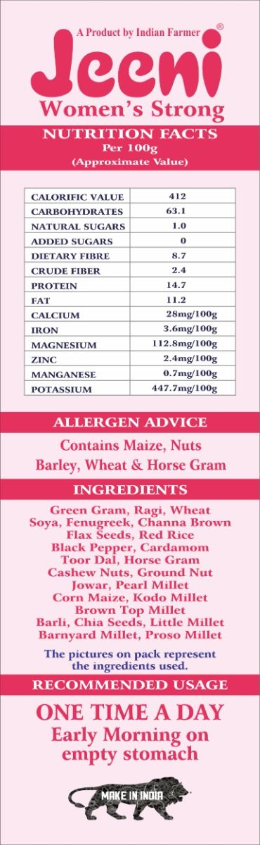 Jeeni Women's Strong Millet & Multi Grains, 1 kg Price, Uses, Side ...