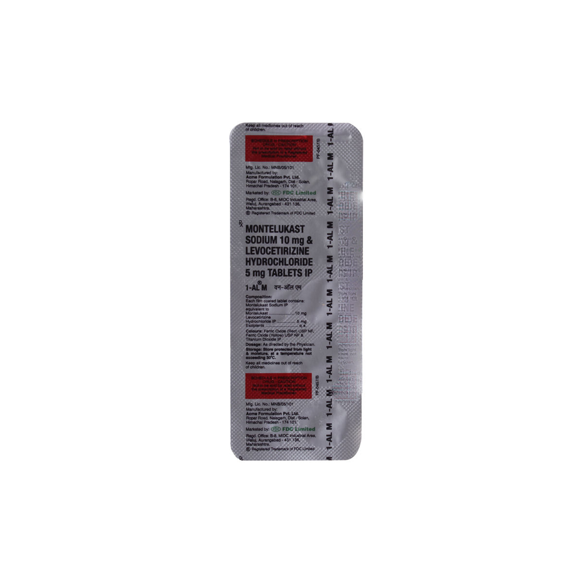1-AL M Tablet | Uses, Side Effects, Price | Apollo Pharmacy