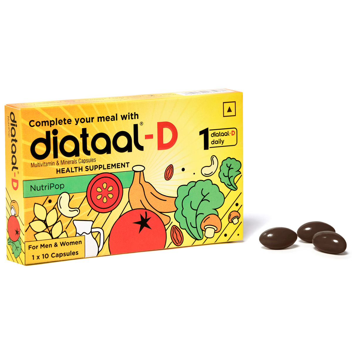 Buy Diataal-D Multivitamin For Men & Women 10 Capsules | vit. D, ALA, B ...