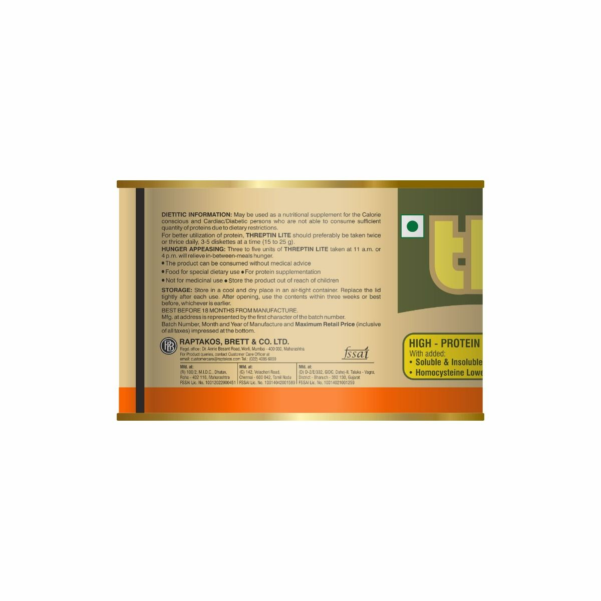 Threptin Lite High-Protein Supplement Diskette 275 gm Price, Uses, Side ...