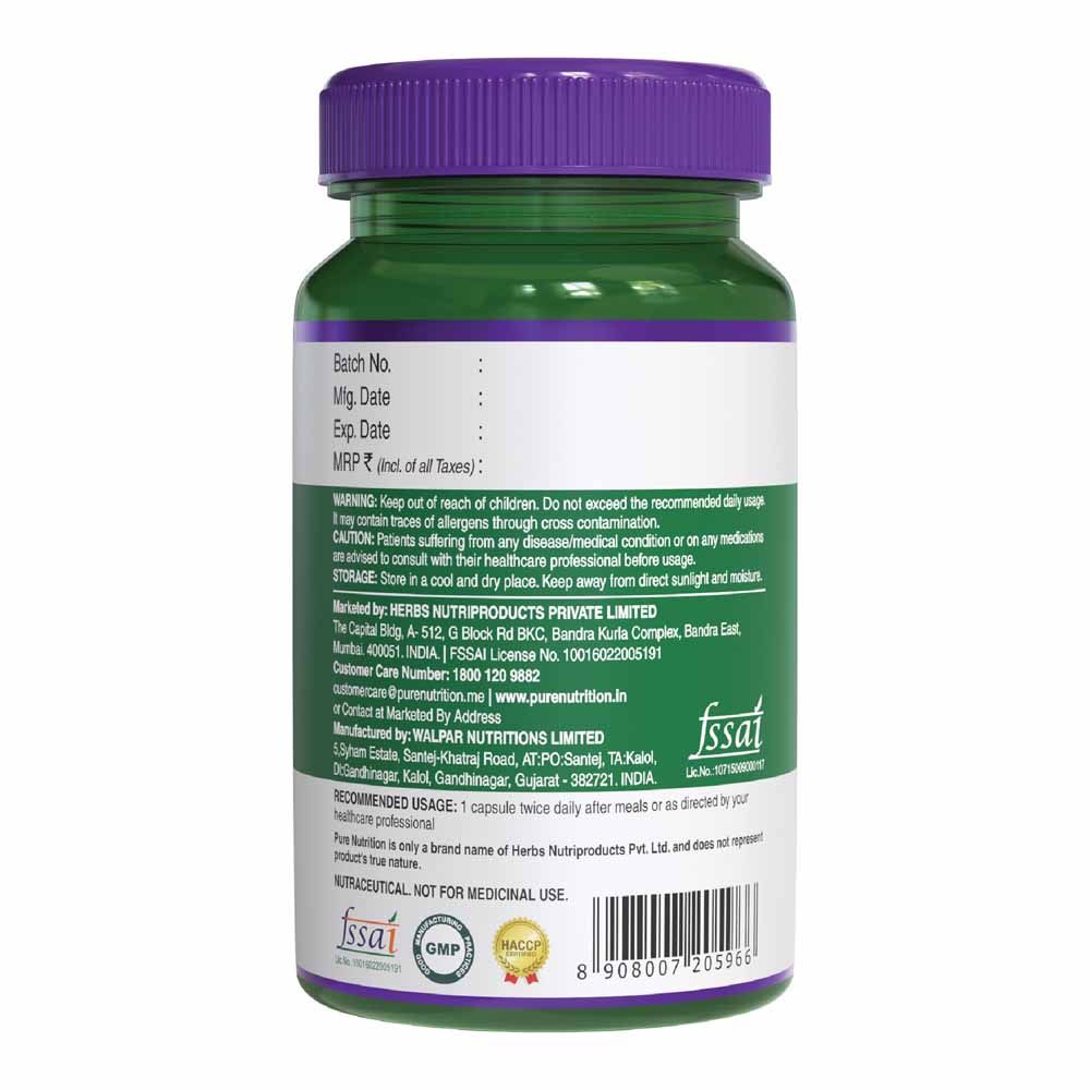 Pure Nutrition Digestive Enzymes 840 mg, 60 Capsules Price, Uses, Side ...