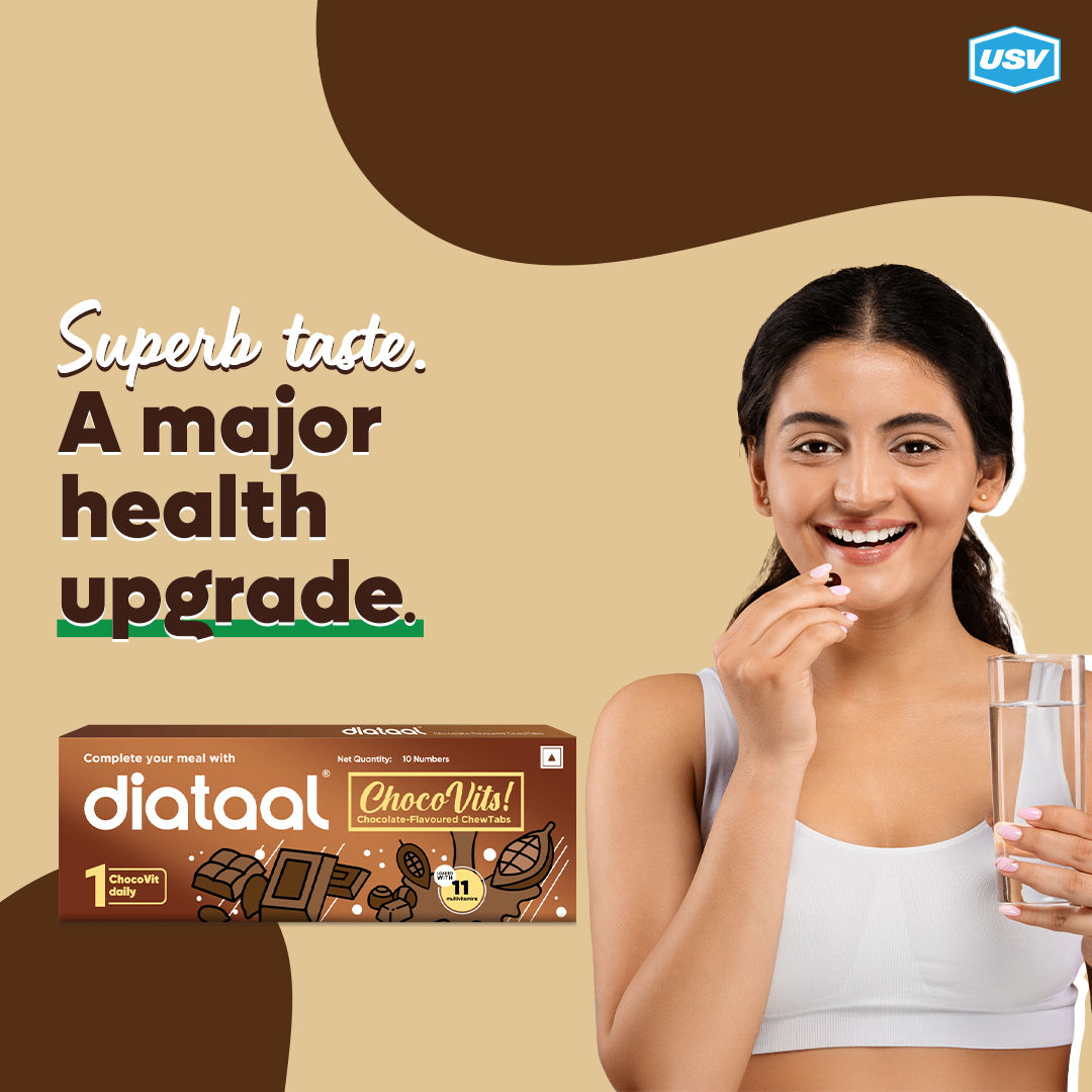 Buy Diataal ChocoVits For Men & Women 30 Chewable Tablets I Chocolate ...