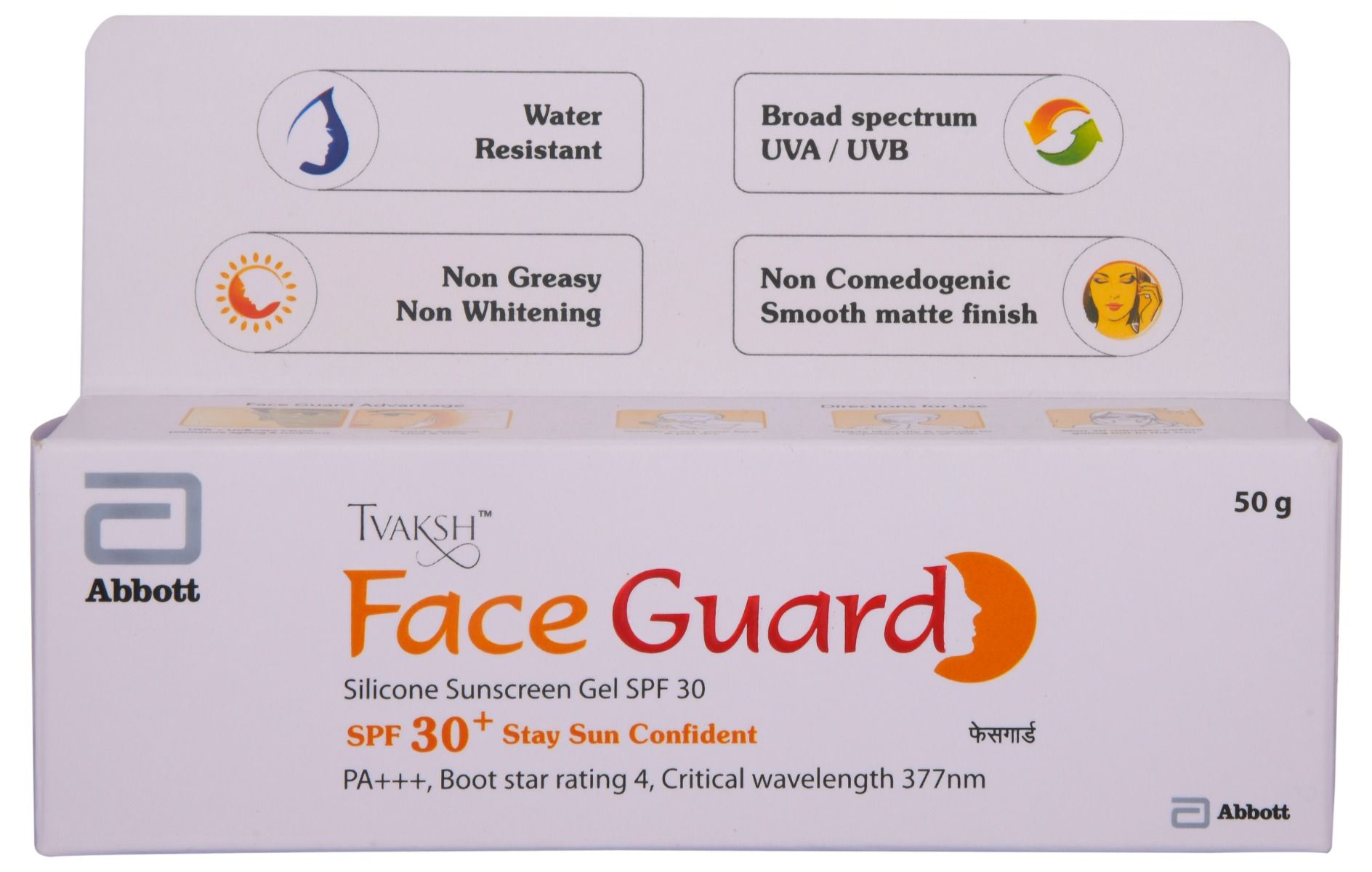 Tvaksh Face Guard SPF 30+ PA+++ Silicone Sunscreen Gel, 50 gm Price ...