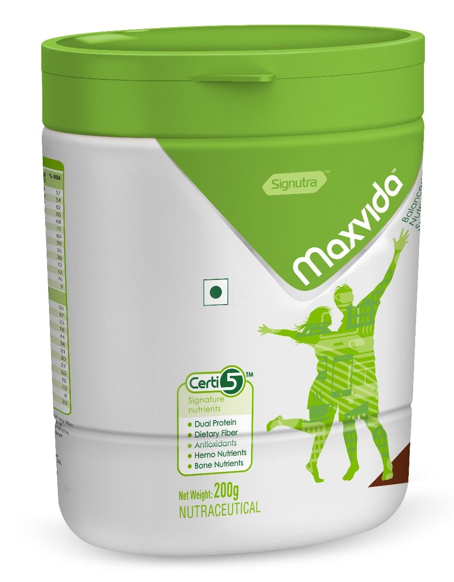 Maxvida Chocolate Powder 200 gm Price, Uses, Side Effects, Composition ...