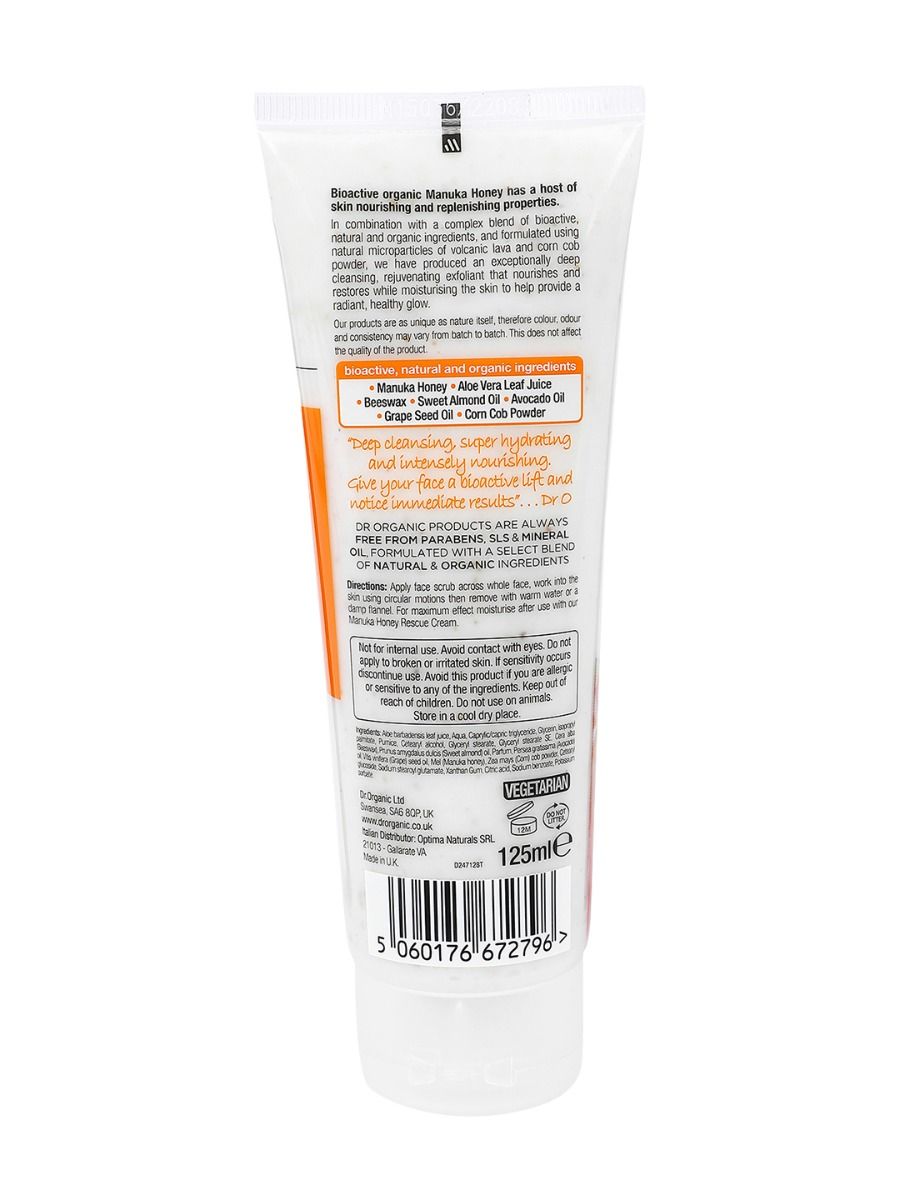 dr.organic Manuka Honey Face Scrub, 125 ml Price, Uses, Side Effects ...