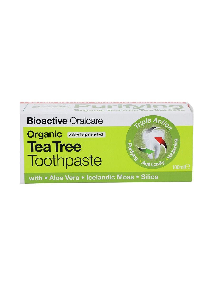 dr.organic Tea Tree Purifying Toothpaste, 100 ml Price, Uses, Side ...
