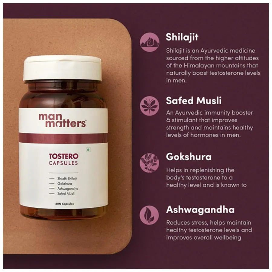 Man Matters Tostero Capsules, 60 Capsules Price, Uses, Side Effects ...