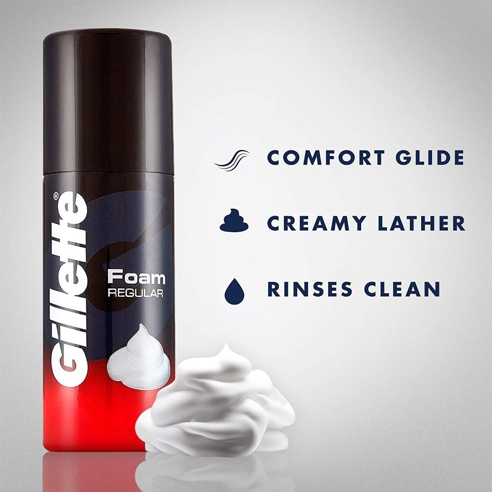 Gillette Shaving Foam Regular, 50 gm Price, Uses, Side Effects ...