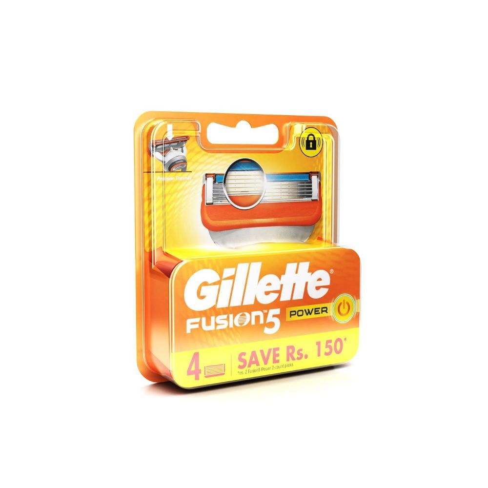 Gillette Fusion 5 Power Cartridge, 4 Count Price, Uses, Side Effects ...