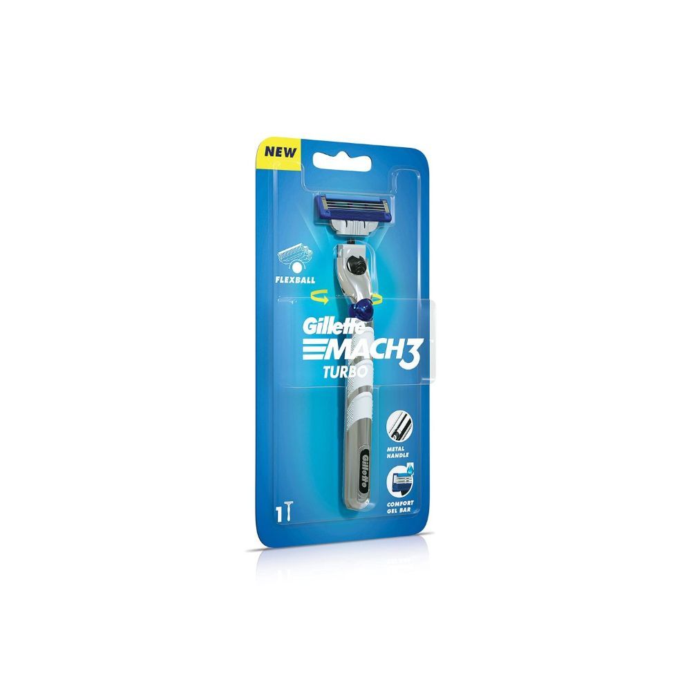 Gillette Mach 3 Turbo Razor, 1 Count Price, Uses, Side Effects ...