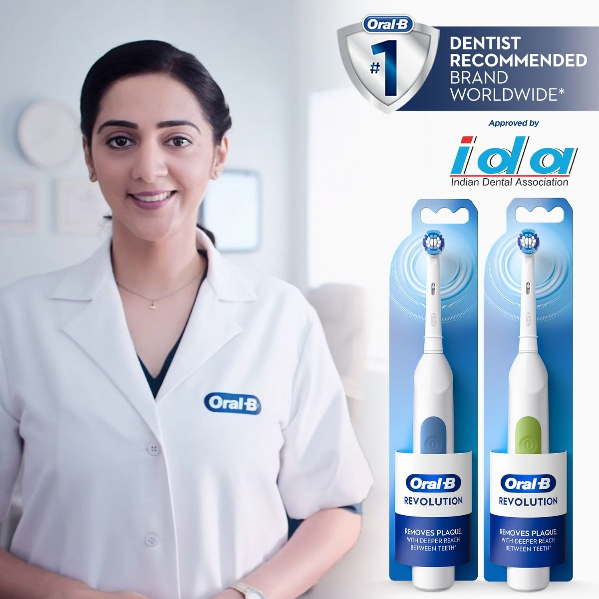 Oral-B Revolution Battery Powered Toothbrush, 1 Count Price, Uses, Side ...