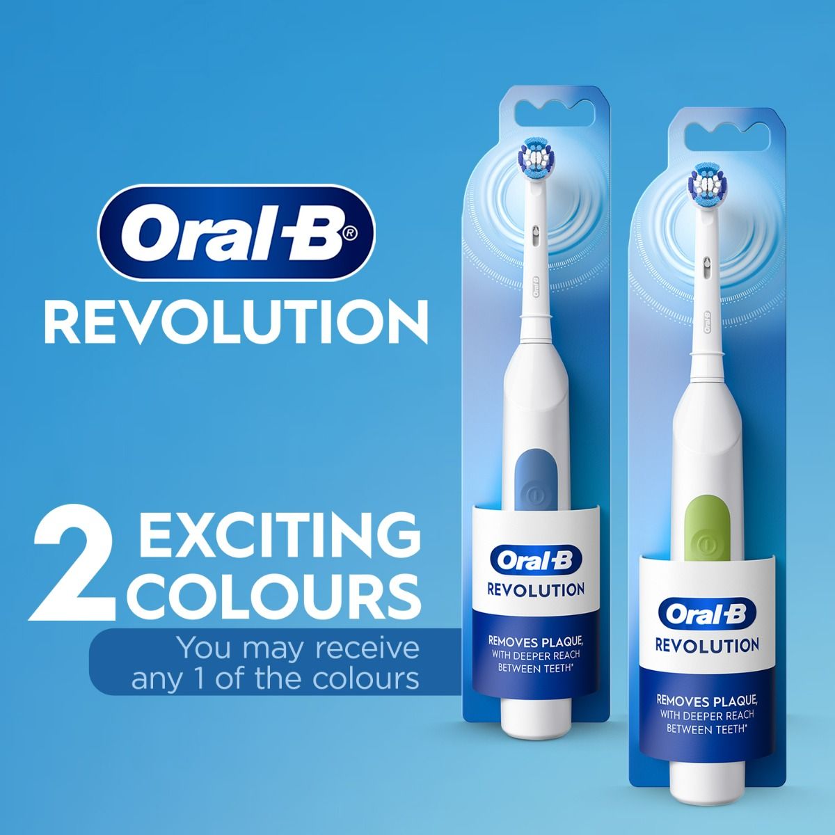 Buy Oral-B Revolution Battery Powered Toothbrush, 1 Count | 19 Minutes ...