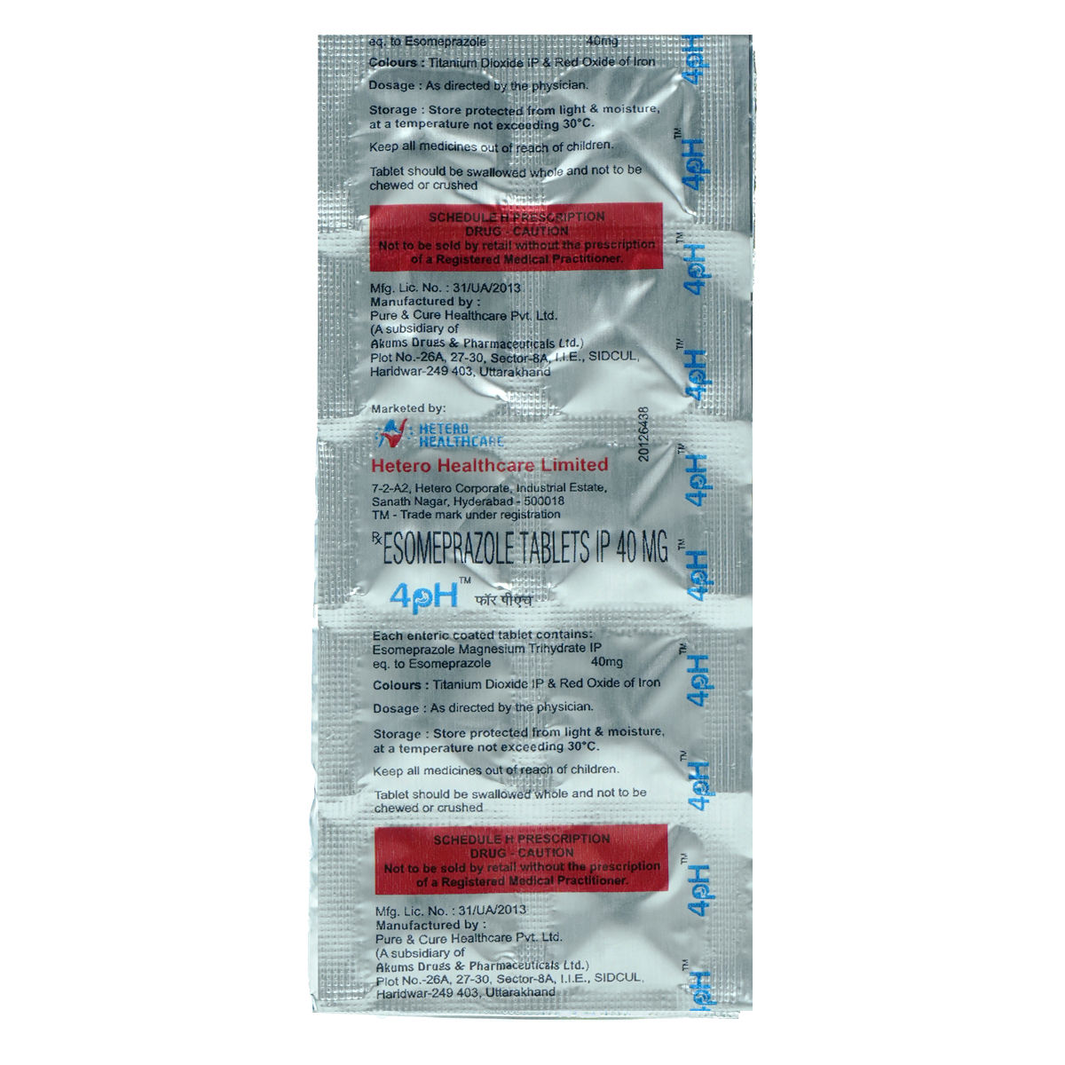 4PH 40 mg Tablet 10's Price, Uses, Side Effects, Composition - Apollo ...