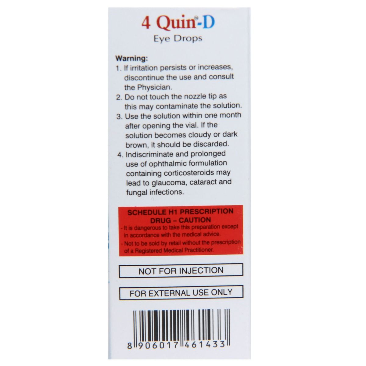 4 Quin-D Eye Drops 5ml Price, Uses, Side Effects, Composition - Apollo ...