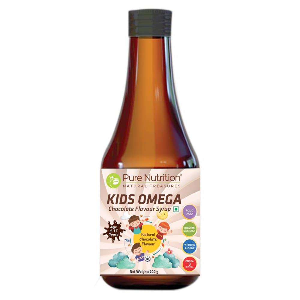 Pure Nutrition Kids Omega Chocolate Flavour Syrup, 200 gm Price, Uses ...
