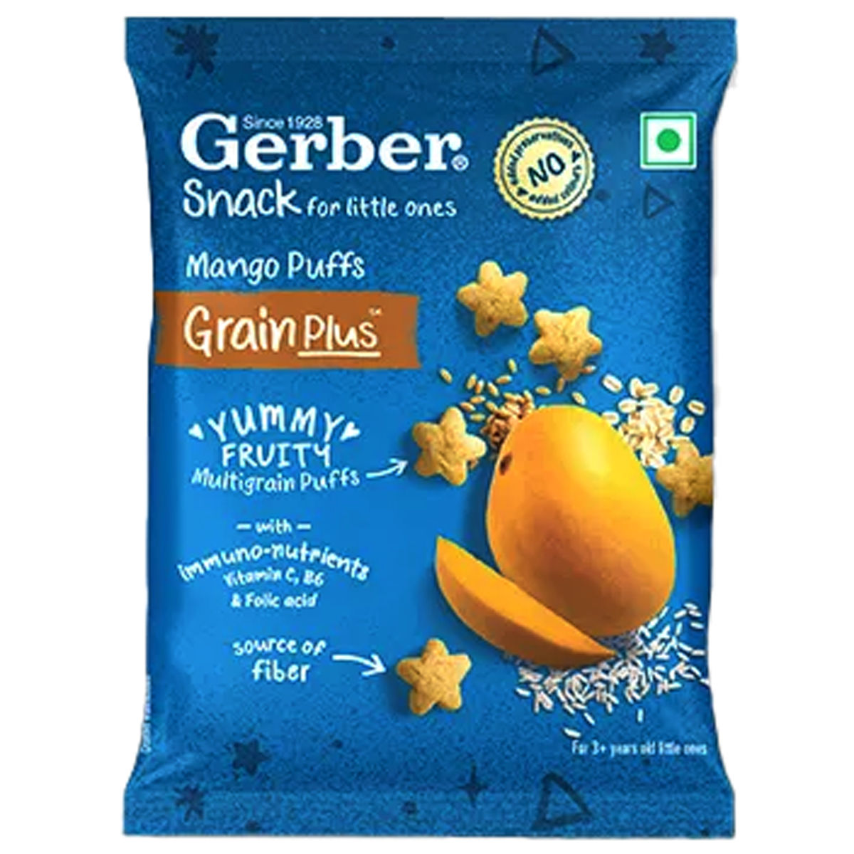 GERBER Snacks Mango Puffs for Little Ones, 25 gm | Uses, Benefits ...