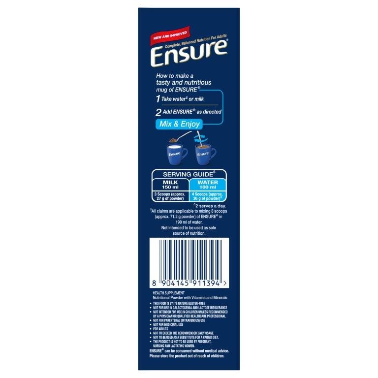 Ensure Complete, Balanced Nutrition Drink Chocolate Flavour Powder for ...