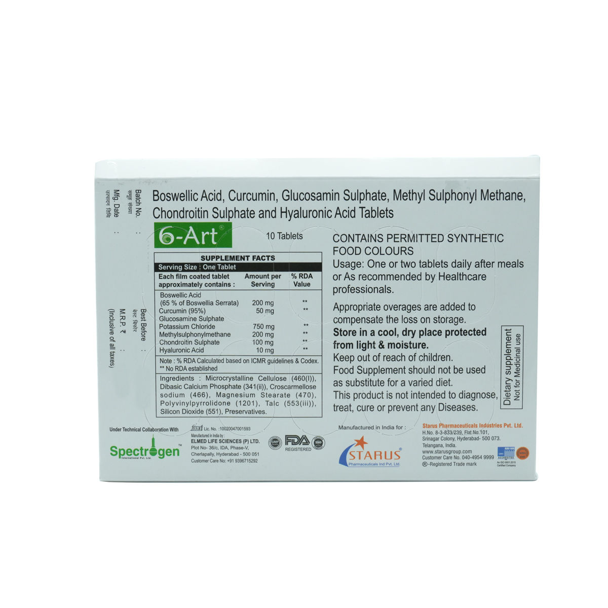 6-Art Tablet 10's Price, Uses, Side Effects, Composition - Apollo Pharmacy