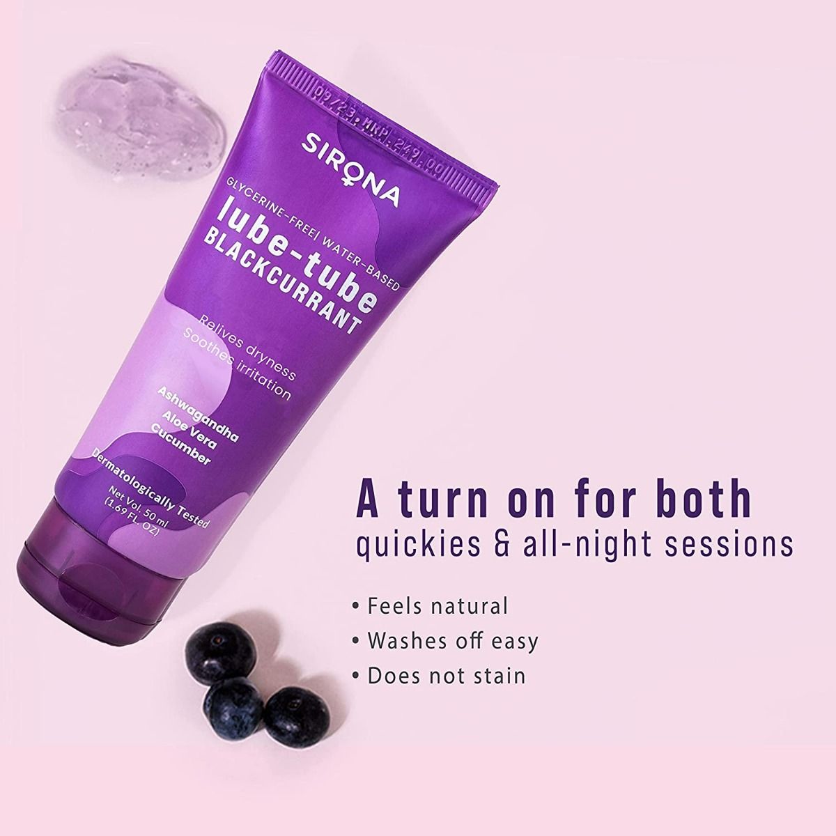 Sirona Lube-tube Blackcurrant Flavour Lubricant Gel, 50 ml Price, Uses ...