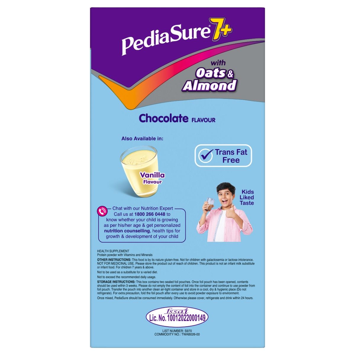 Pediasure 7+ Chocolate Flavour Specialized Nutrition Drink Powder for ...