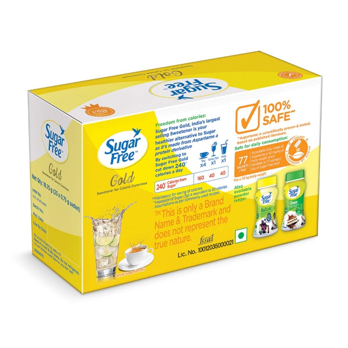 Sugar Free Gold Low Calorie Sweetener, 25 Sachets Price, Uses, Side ...