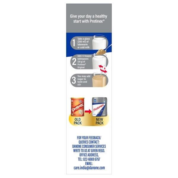 Buy Protinex Original Nutrition Powder for Adults, 200 gm Refill Pack ...