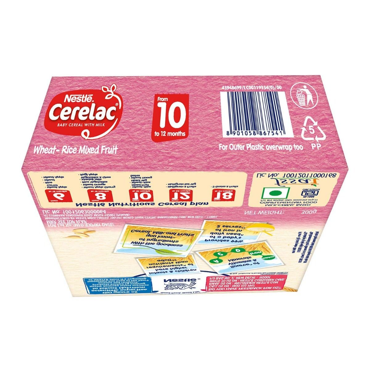 Nestle Cerelac Baby Cereal with Milk Wheat Rice Mixed Fruit (From 10 to ...