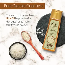 Buy Emami 7 Oils In One Organics Rice Oil for Hair Repair & No Frizz ...