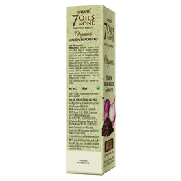 Buy Emami 7 Oils In One Organics Onion Blackseed Hair Oil for Anti-Hair ...