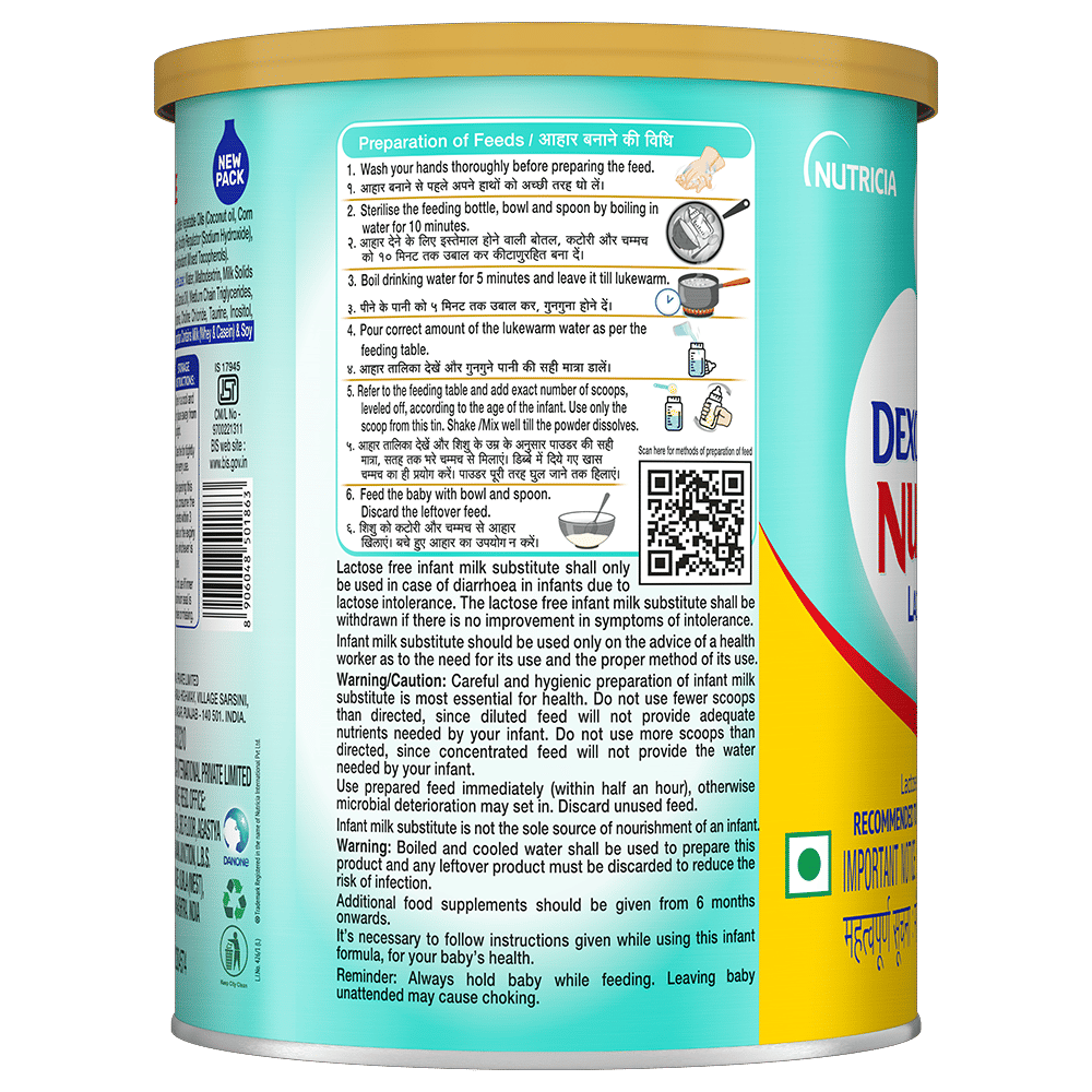 Buy Dexolac Nusobee Lactose Free Infant Milk Substitute Up to 24 Months ...