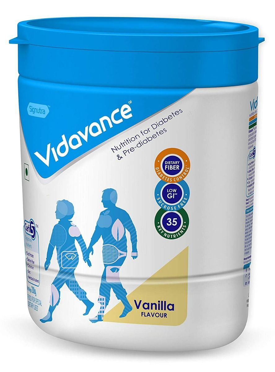 Vidavance Vanilla Powder 200 gm Price, Uses, Side Effects, Composition ...