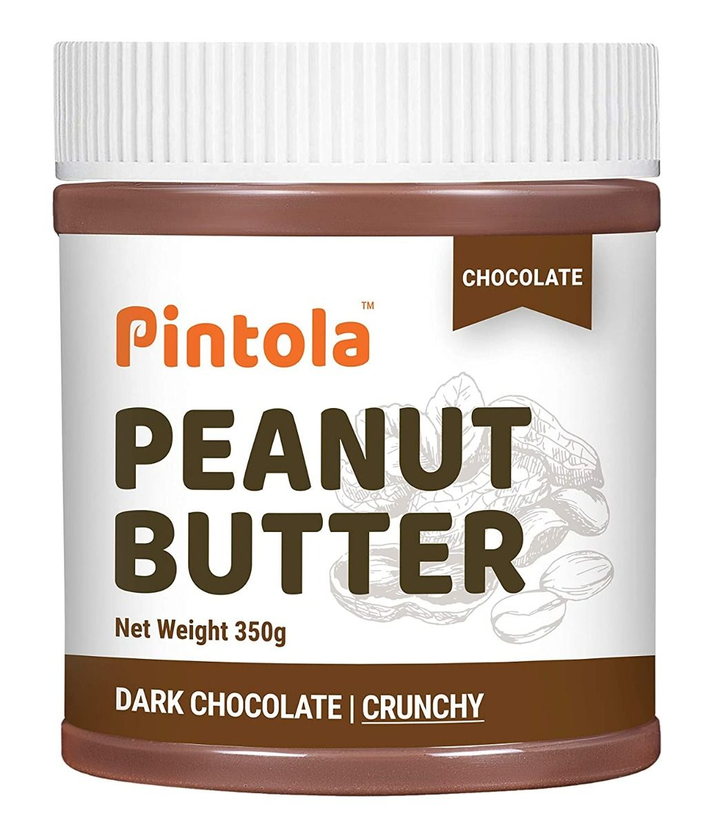 Pintola Dark Chocolate Crunchy Peanut Butter, 350 gm Price, Uses, Side ...