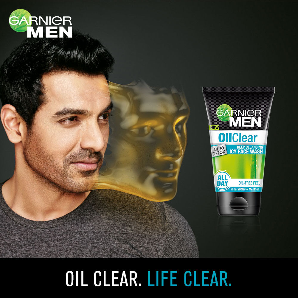 Garnier Men Oil Clear Clay D-Tox Deep Cleansing Icy Face Wash, 100gm Price, Uses, Side Effects ...