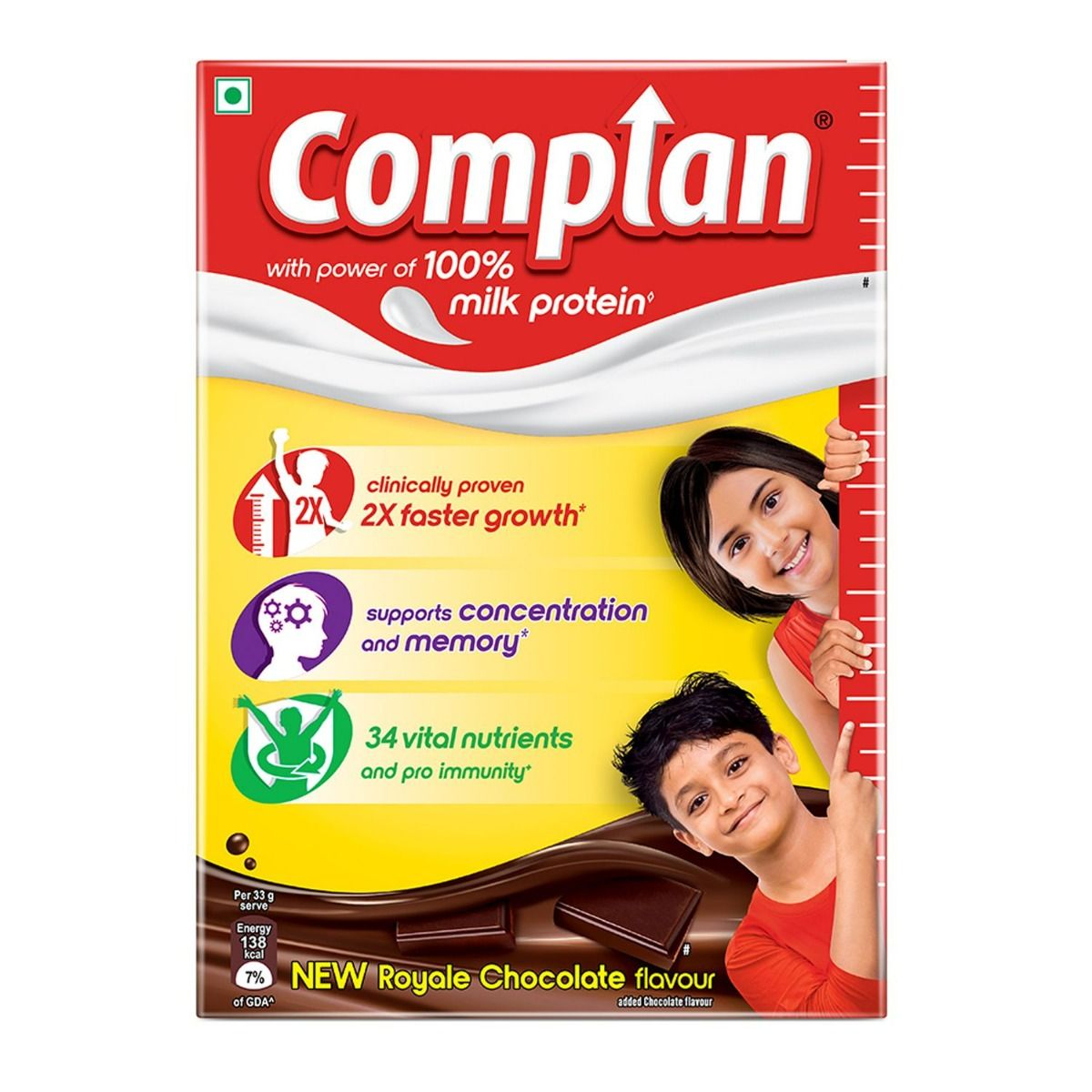 Complan Royale Chocolate Flavour Nutrition Drink Powder, 500 gm Refill Pack Price, Uses, Side ...