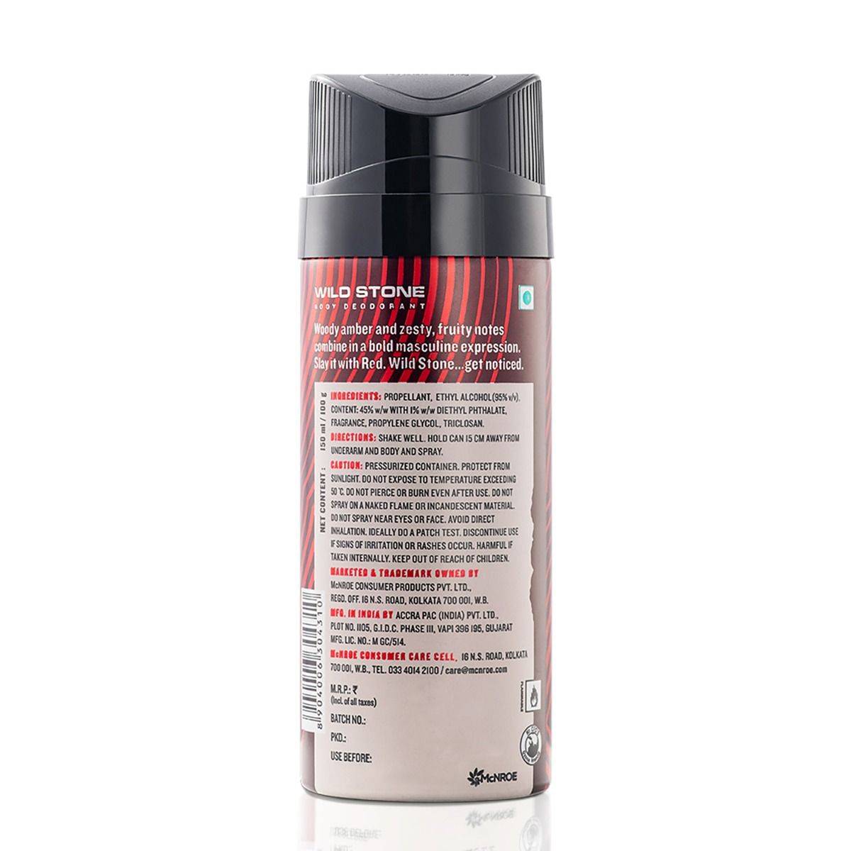 Wild Stone Red Body Deodorant, 150 ml Price, Uses, Side Effects ...
