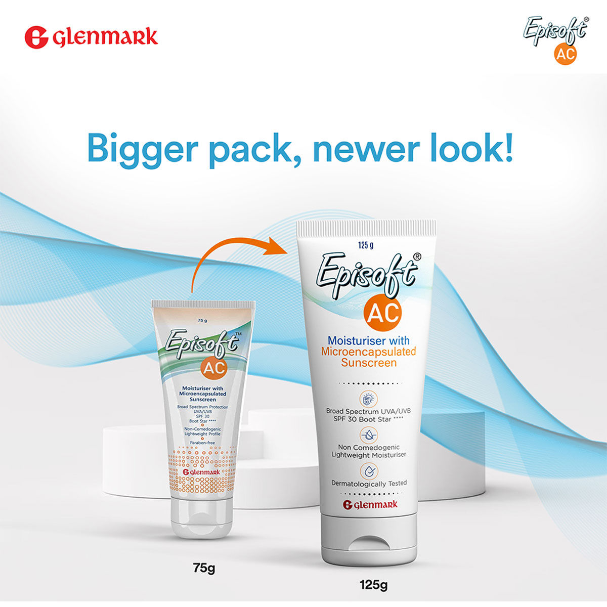 Buy Episoft AC Moisturiser SPF 30 with Microencapsulated Sunscreen ...