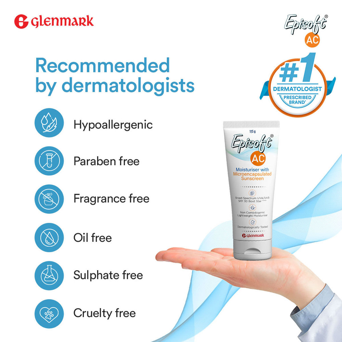 Buy Episoft AC Moisturiser SPF 30 with Microencapsulated Sunscreen ...
