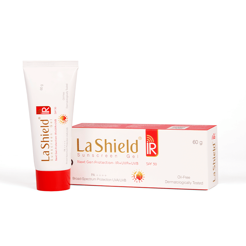 Buy LA Shield IR SPF 30 PA++++ Sunscreen Gel, 60 gm | 19 Minutes ...