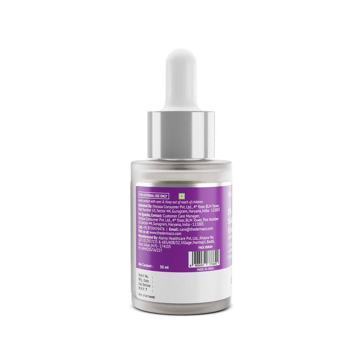 The Derma Co 2% Salicylic Acid Serum, 30 ml Price, Uses, Side Effects ...