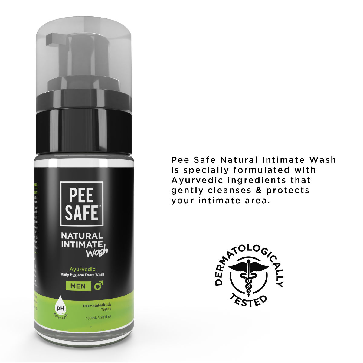 Pee Safe Natural Intimate Wash for Men, 100 ml Price, Uses, Side ...
